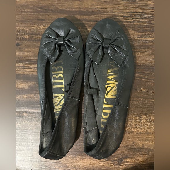 Sam & Libby | Shoes | Sam Libby Ballet Bow Black Flats | Poshmark